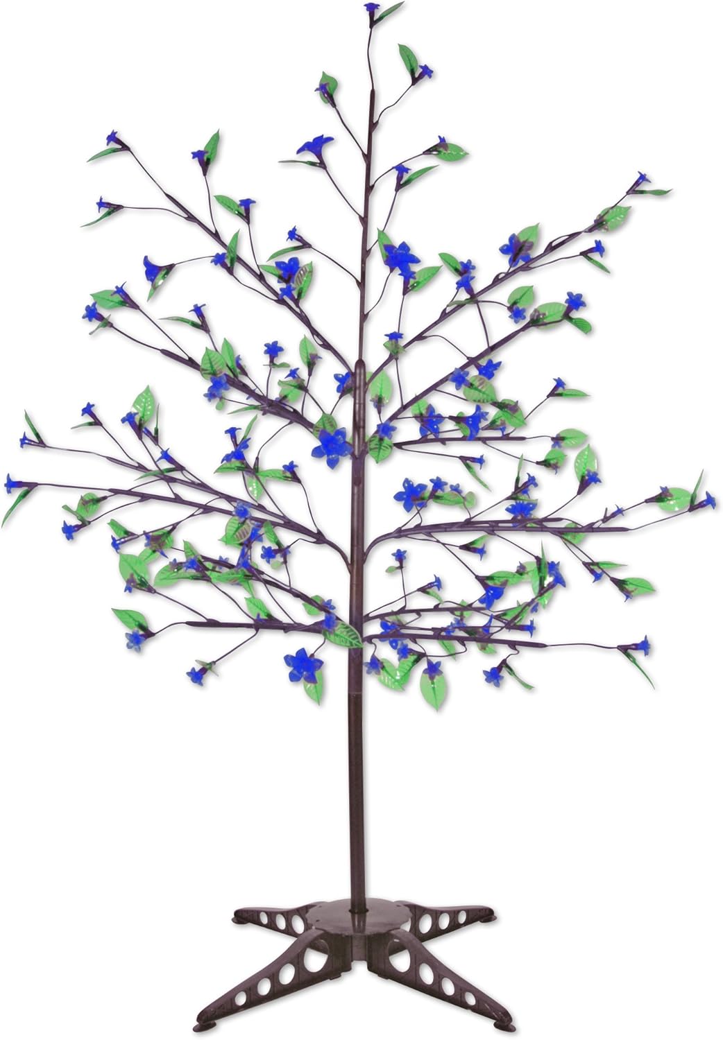 Amazon.com : Exhart Blue LED Tree with 90 LEDs and Leaves : Led ...