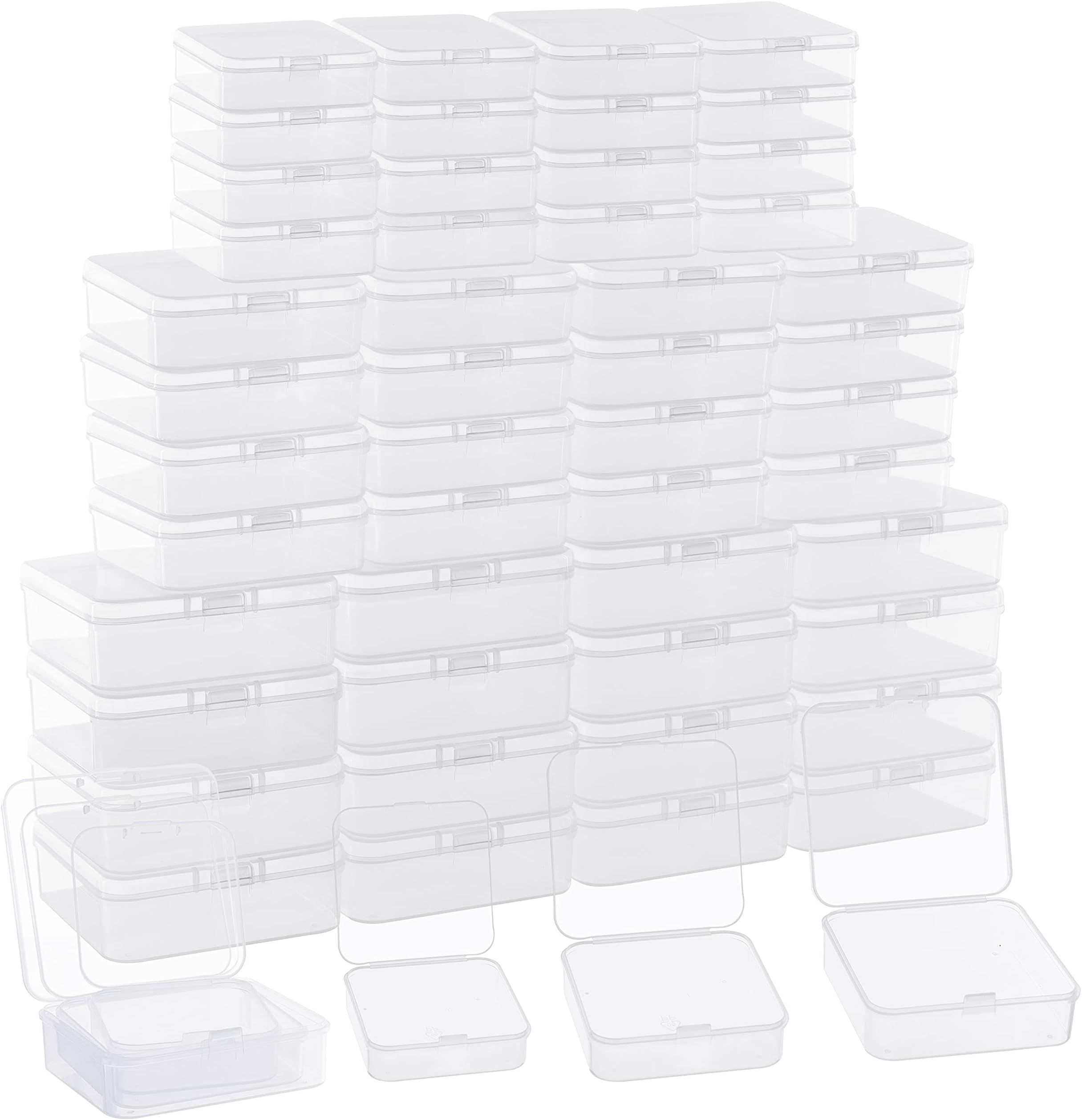 BELLE VOUS Lot de 54 Petites Boites Plastiques Transparentes avec ...