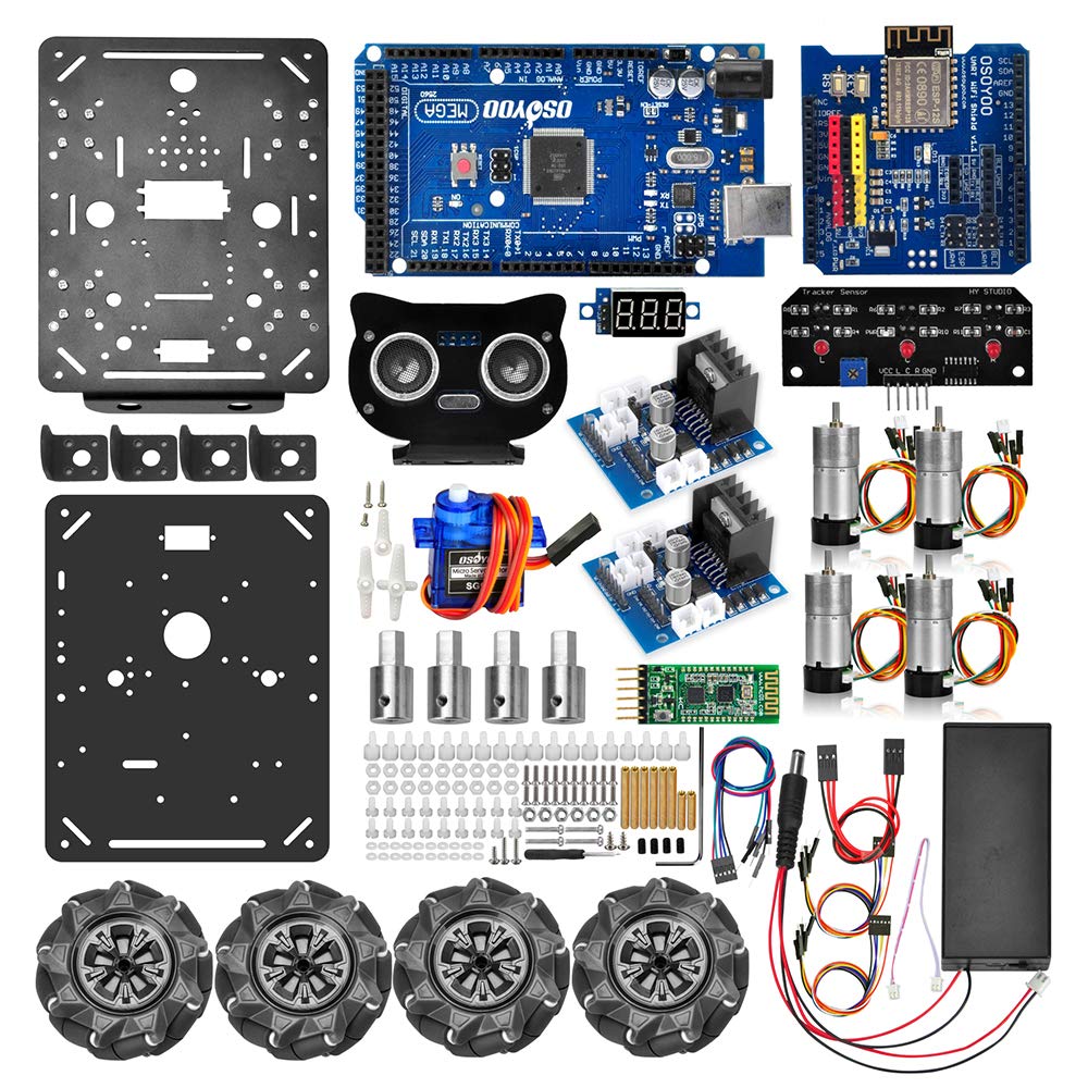 Buy Osoyoo Omni Directinal Mecanum Wheels Robot Car Kit For Arduino