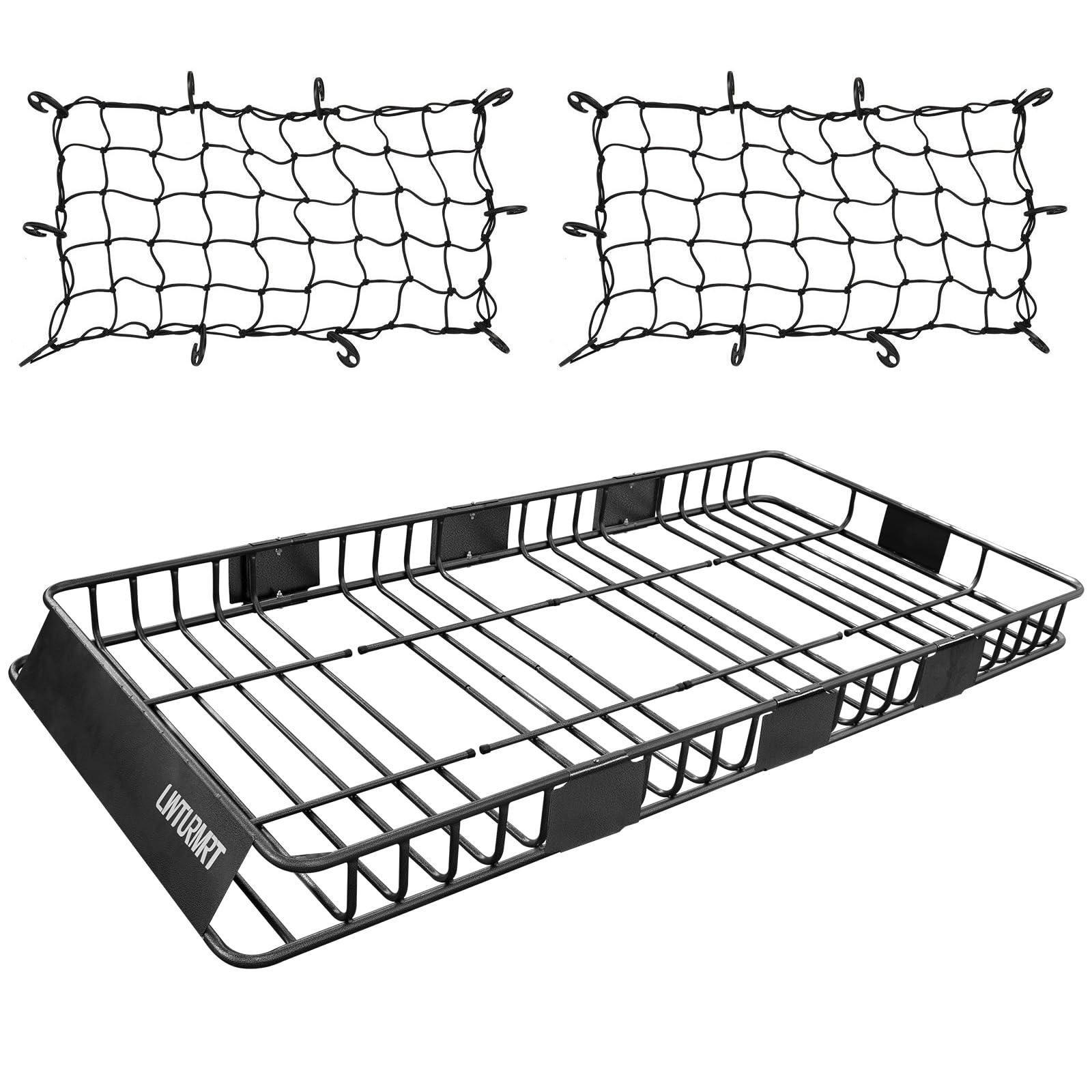 Roof Rack Cargo Carrier Basket 84(L) X39(W) Heavy Duty 400Pounds ...