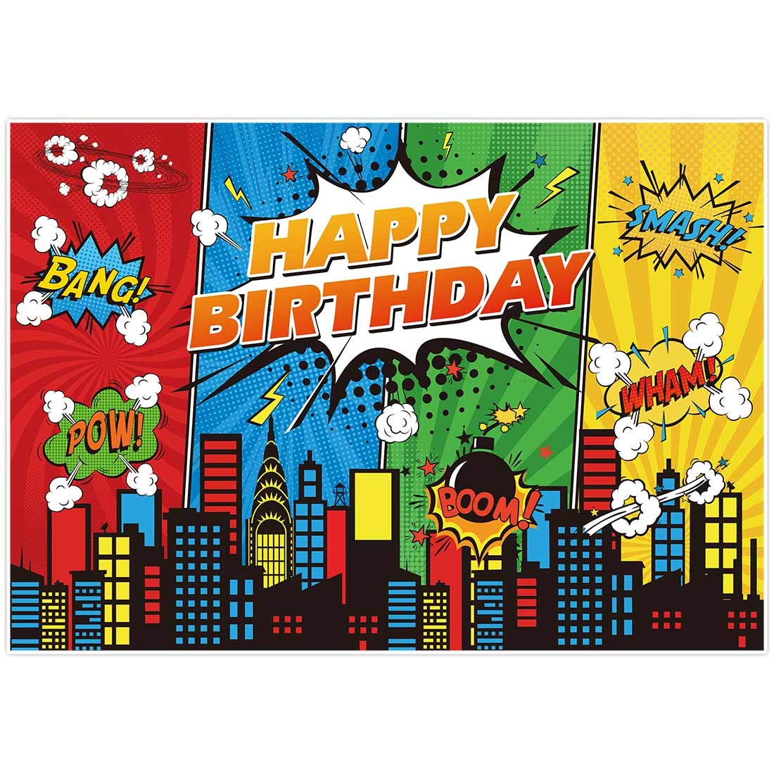 Buy Allenjoy 7x5ft Superhero Theme Backdrop for Children Boys Kids ...