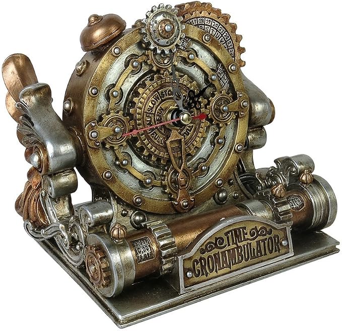 Alchemy Gothic Time Chronambulator Desk Clock : Amazon.co.uk: Home ...