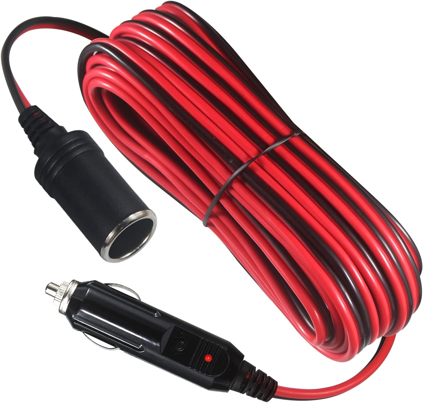 Amazon.com: KUNCAN 26FT Cigarette Lighter Extension Cord - 26 Feet 12V ...