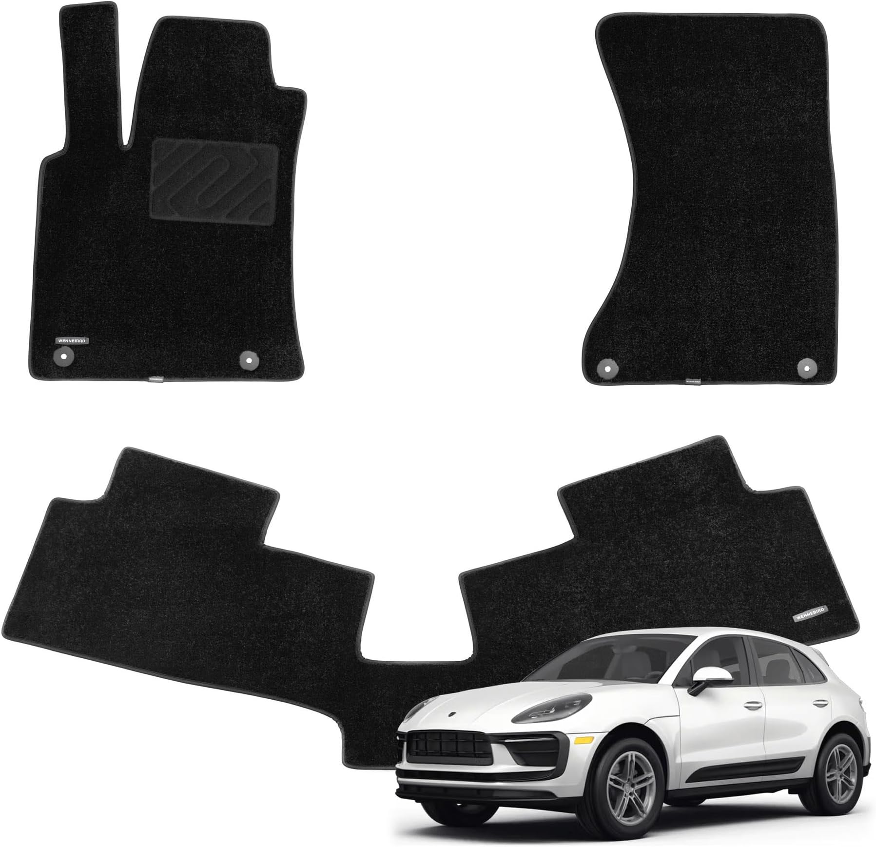 Amazon.com: Genuine Porsche Macan All Weather Floor Mats in Agate Gray ...