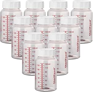 Sterifeed Baby Bottle, Reusable, Sterile, 130ml, Pack of 10 : Amazon.co ...