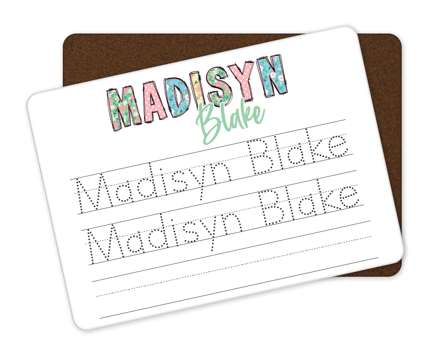 Amazon.com: Educational Name Tracing Boards, I can write my name, Dry ...