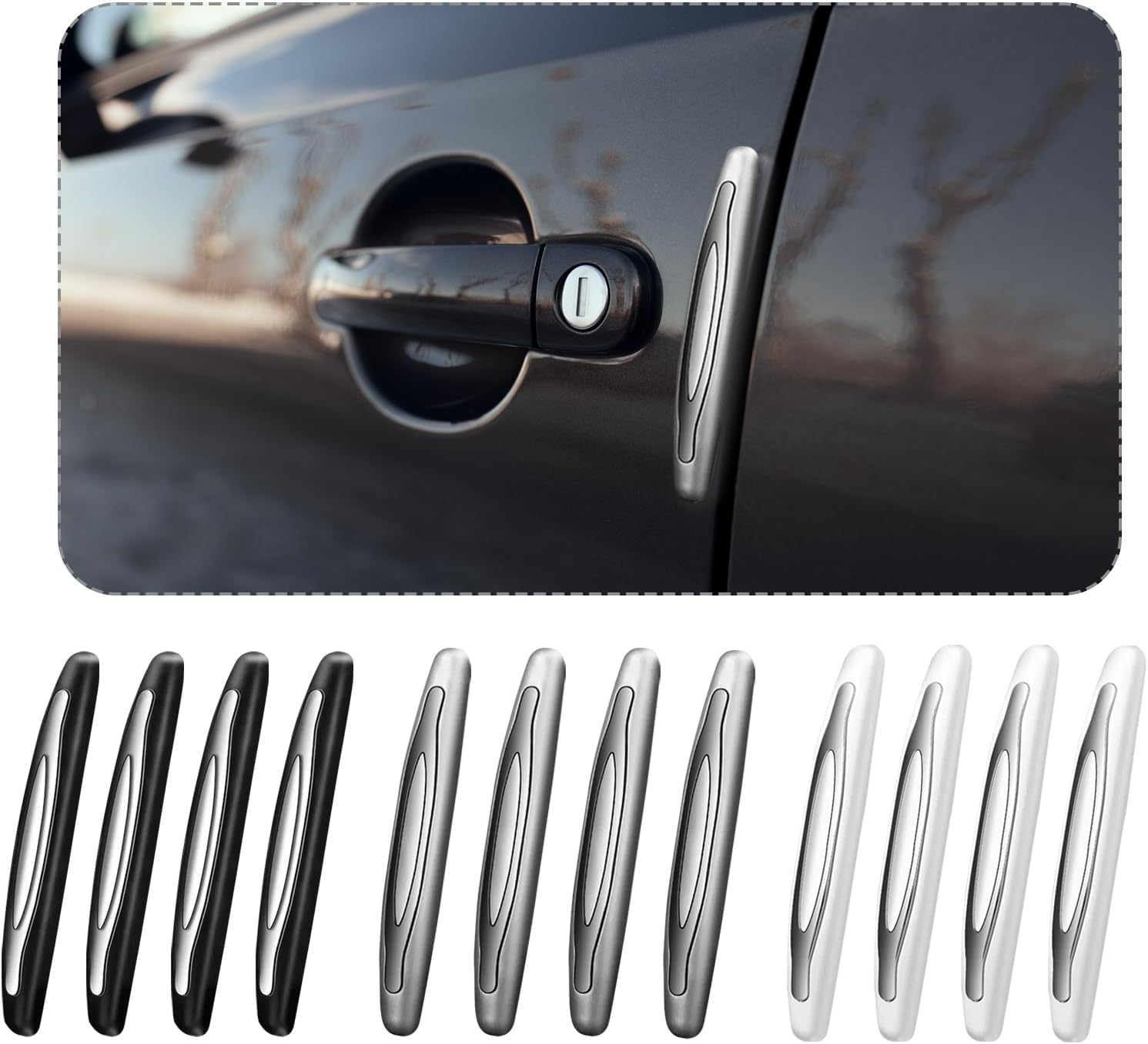 GEFIRE 12 Pezzi Protezione Portiere Auto Proteggi Portiera Auto ...