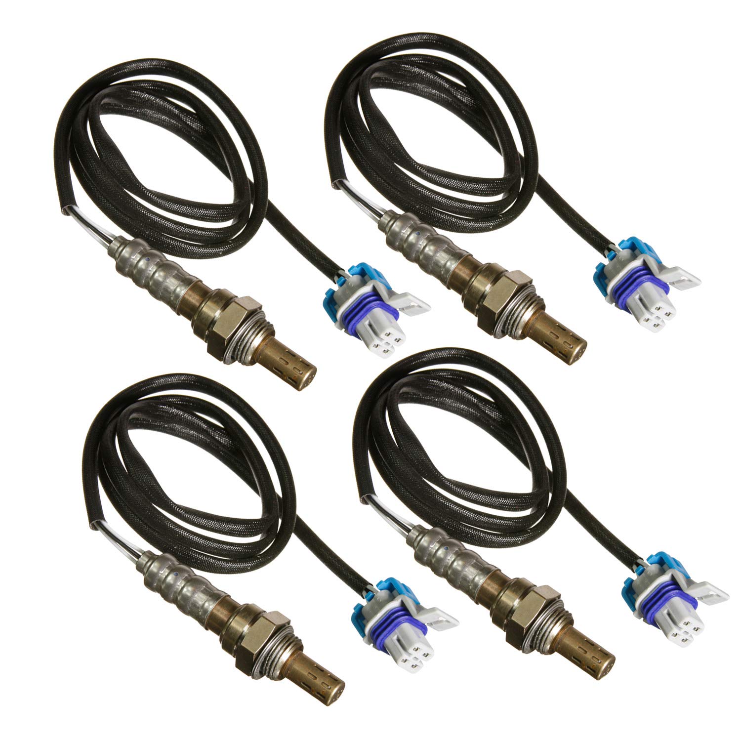 MAXFAVOR 4Pcs Upstream + Downstream O2 Oxygen Sensor Replacement for ...