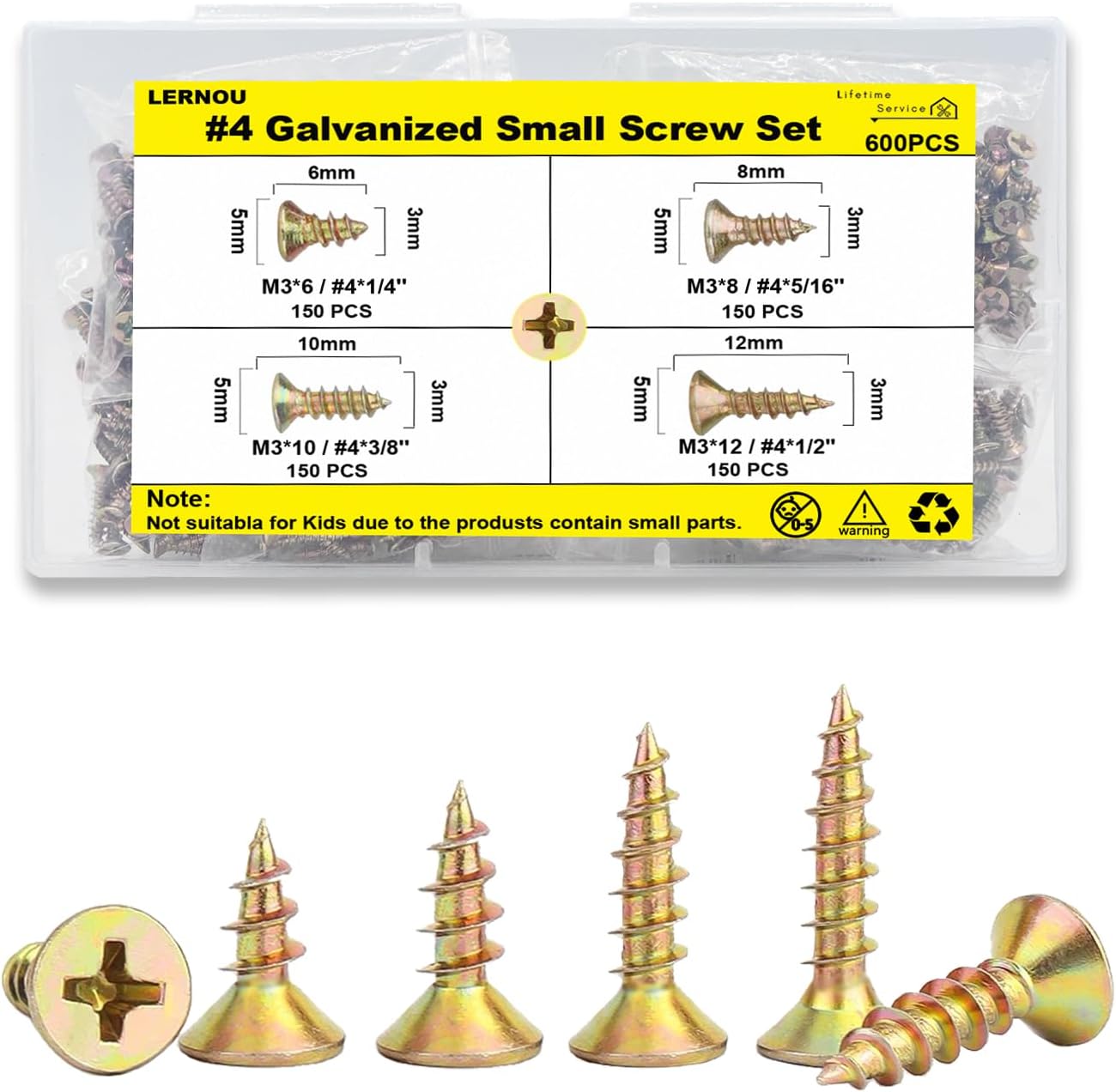 Amazon.com: Hard-to-Find Fastener 014973125615 Phillips Flat Wood ...