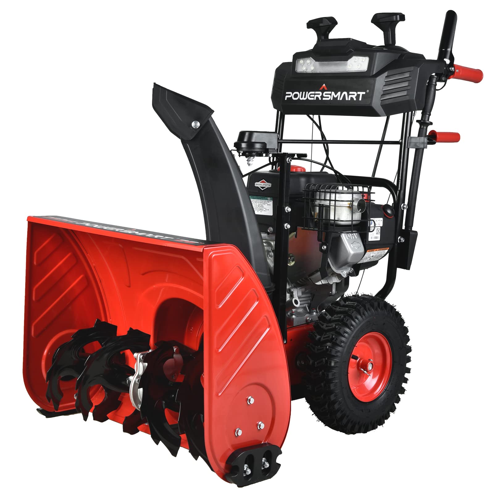 Amazon.com : PowerSmart Gas Snow Blower 24-Inch, 2-Stage 208cc Briggs ...