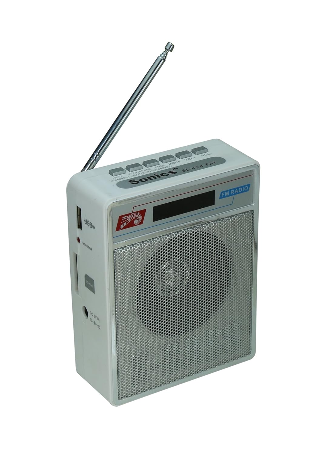 Sonics FM Radio with USB/SD Card Player.(White) : Amazon.in: Electronics