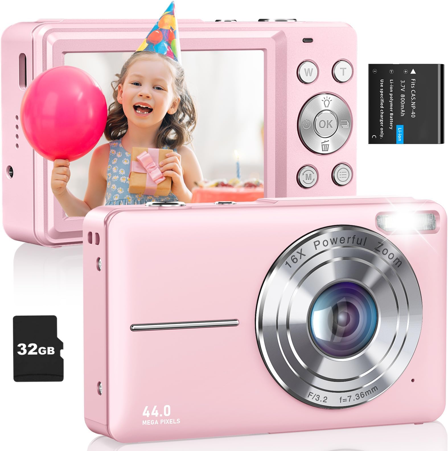 Amazon.com : Digital Camera, FHD 1080P Camera, Digital Point and Shoot ...