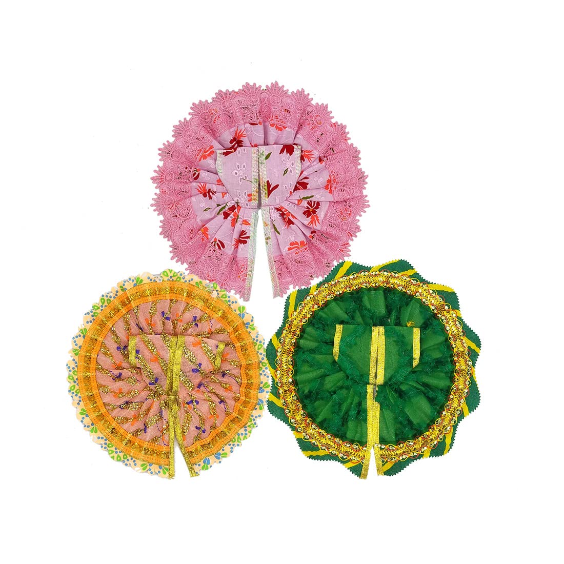 Ecommall Laddu Gopal Dress Size 5 Number Summer Poshak Combo Set for ...