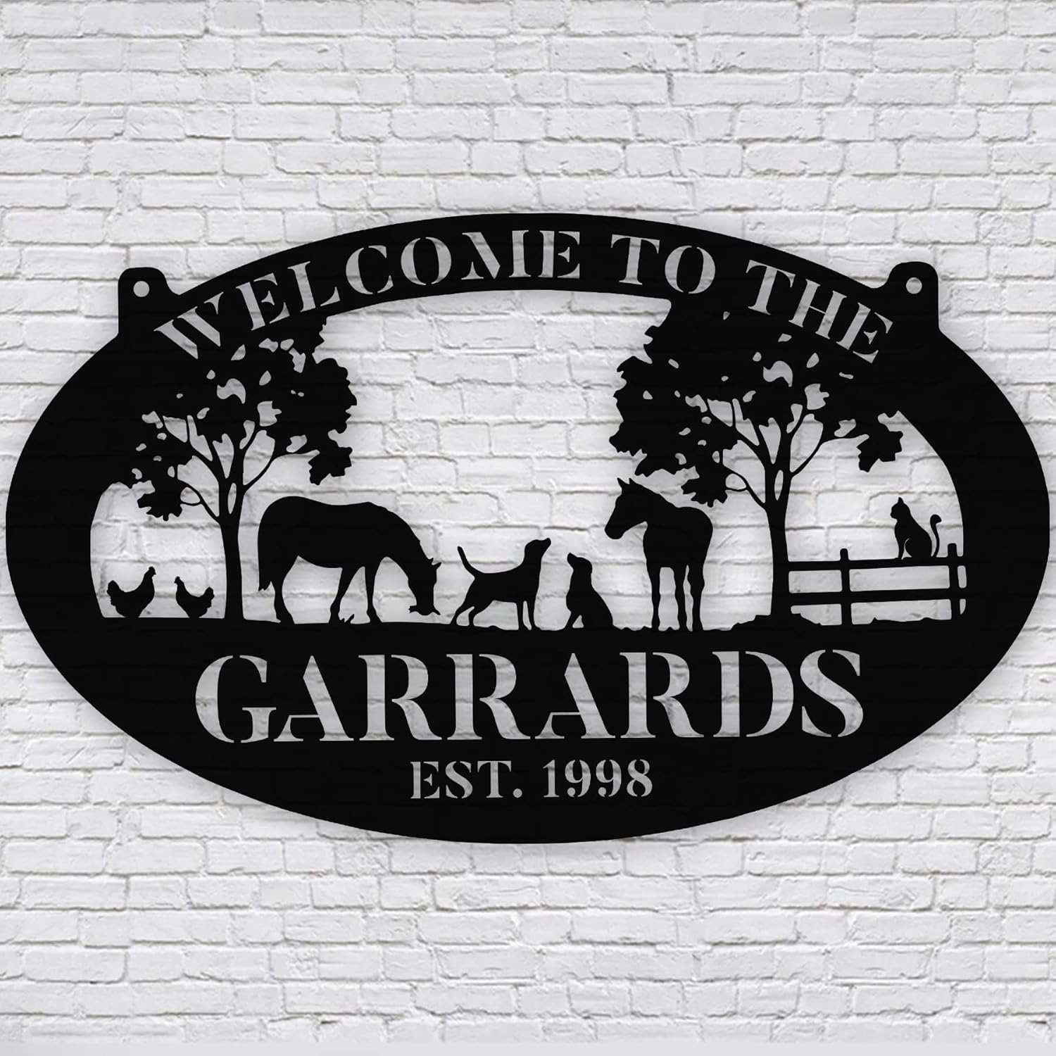 Amazon.com: Personalized Horse Ranch Sign - Custom Ranch Sign ...