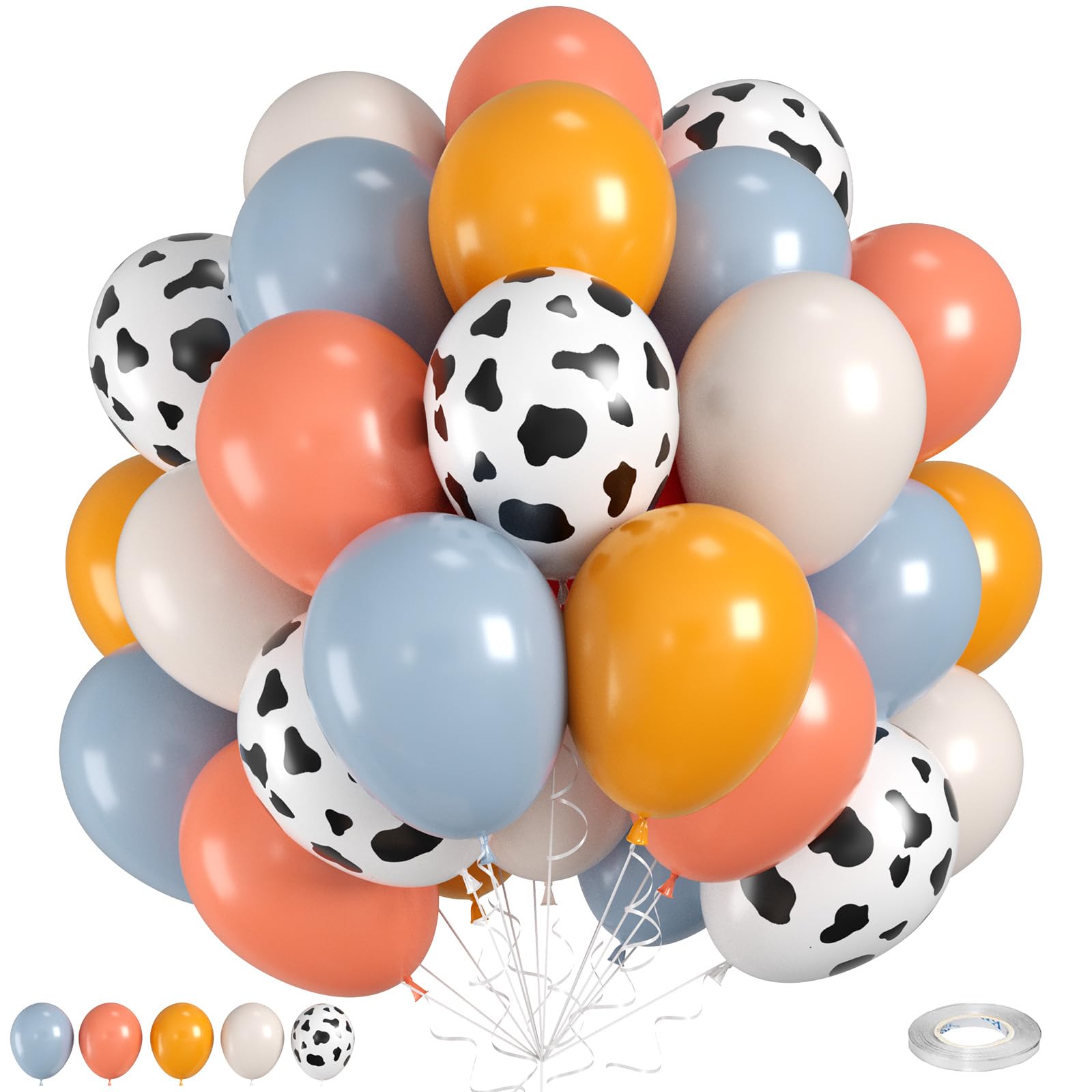 Snapklik.com : Cow Balloons, Farm Balloons, 12 Inch Cow Print Balloons ...