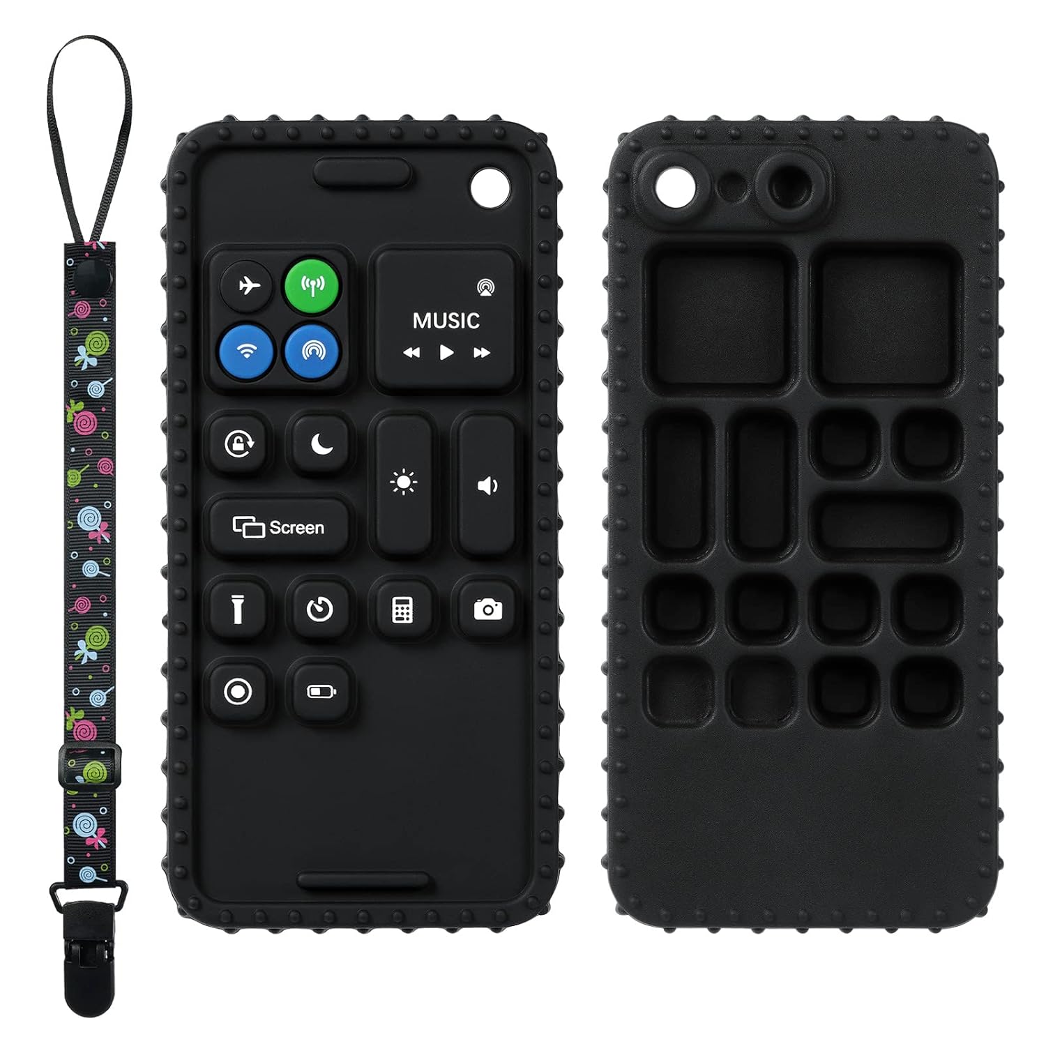 Amazon.com : Aolso Silicone Baby Teething Toys, Cell Phone Teether Toys ...