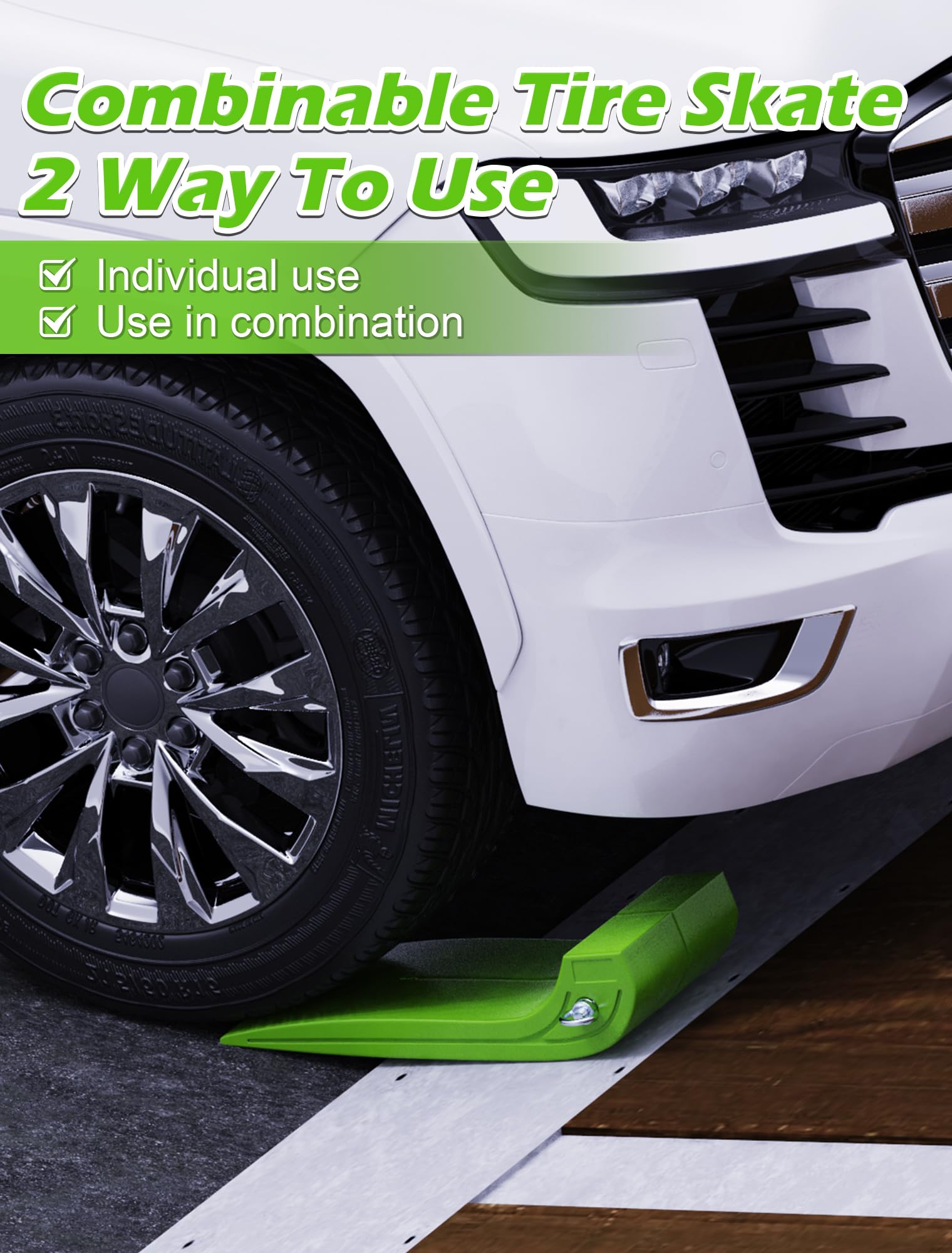 Snapklik.com : E-SDS Combinable Tire Skates 4 Pack, 3.2 In To 6.4 In ...