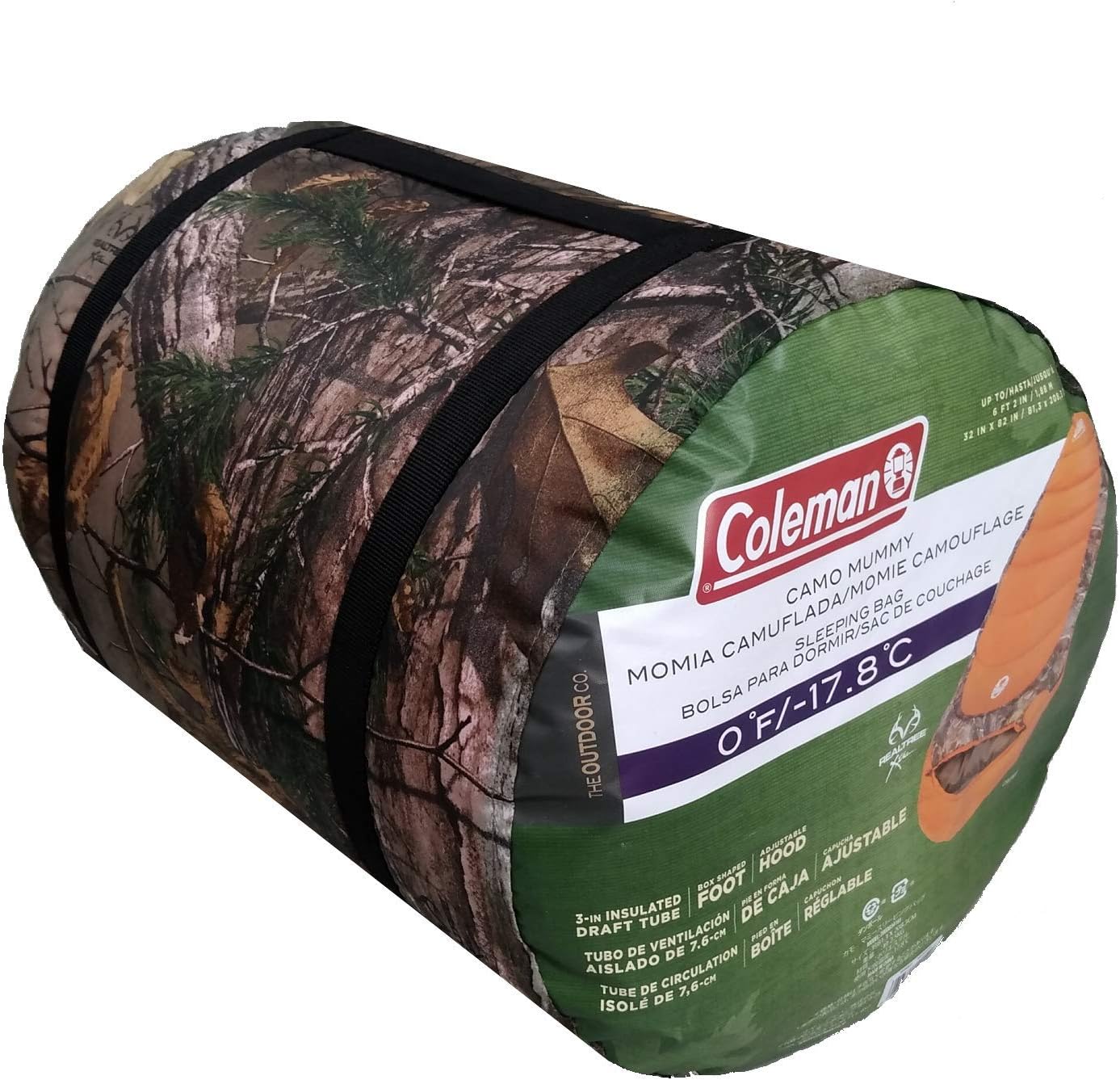 Amazon.com : Coleman North Rim 0°F Big & Tall Sleeping Bag, Cold ...