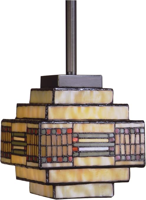 Dale Tiffany TH100080 Mission Hanging Light, Antique Brass and Art ...