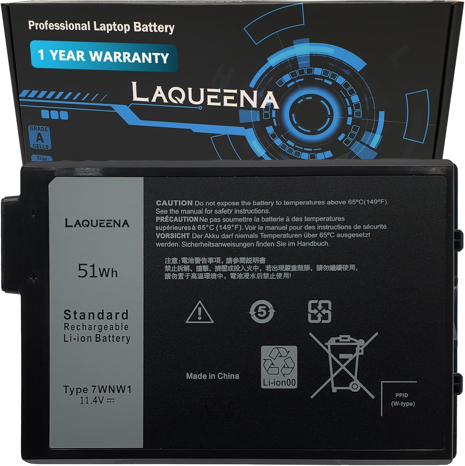 Amazon.com: ZTHY 7WNW1 Laptop Battery Replacement for Dell Latitude ...