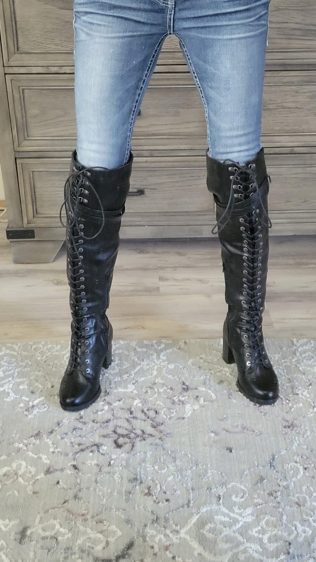 $16/mo - Finance Dream Apparel Women's Faux Leather Over The Knee Thigh ...