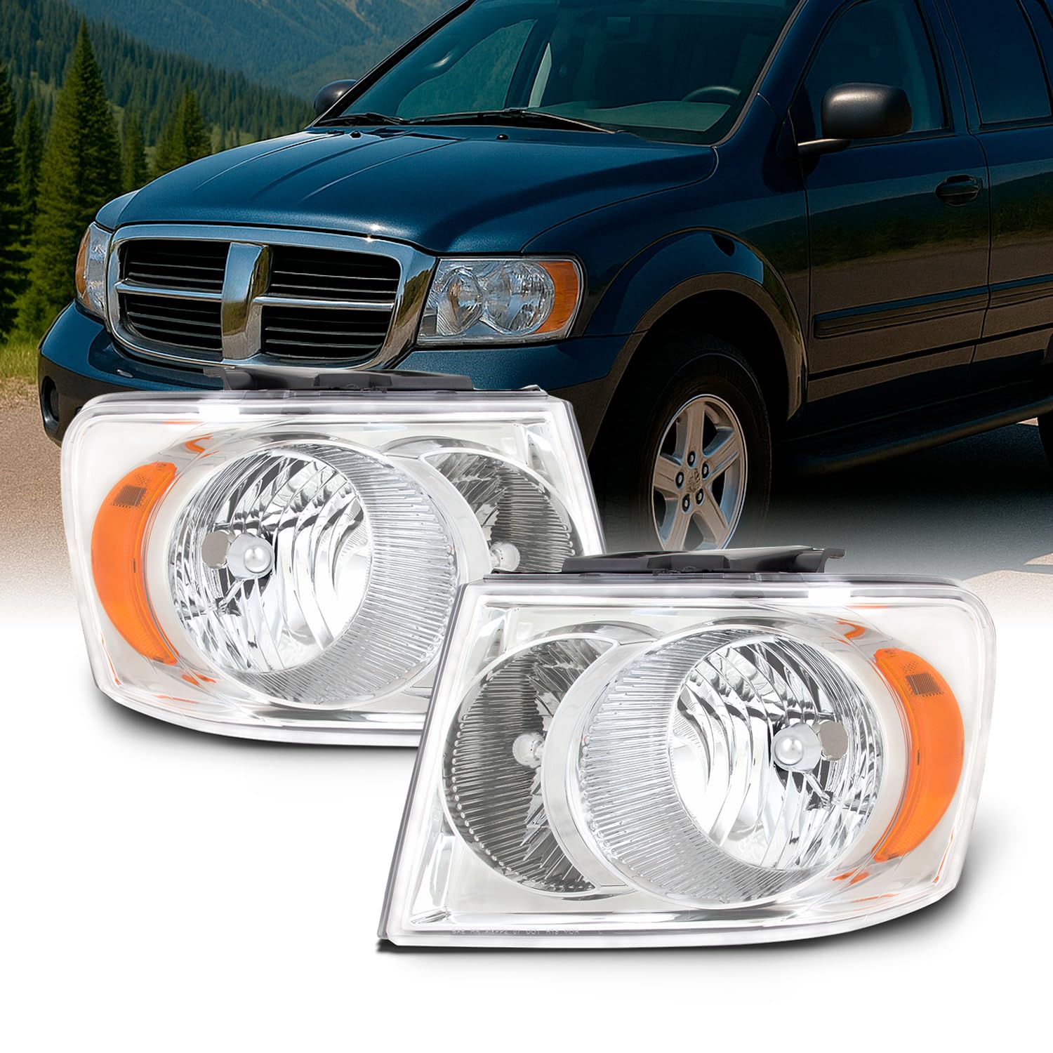 2007 Dodge Durango Aftermarket Headlights Used 2007 DODGE DURANGO