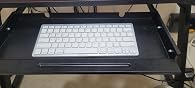 Adjustable Steel Under Desk Keyboard Tray with 360° Rotating Mouse ...