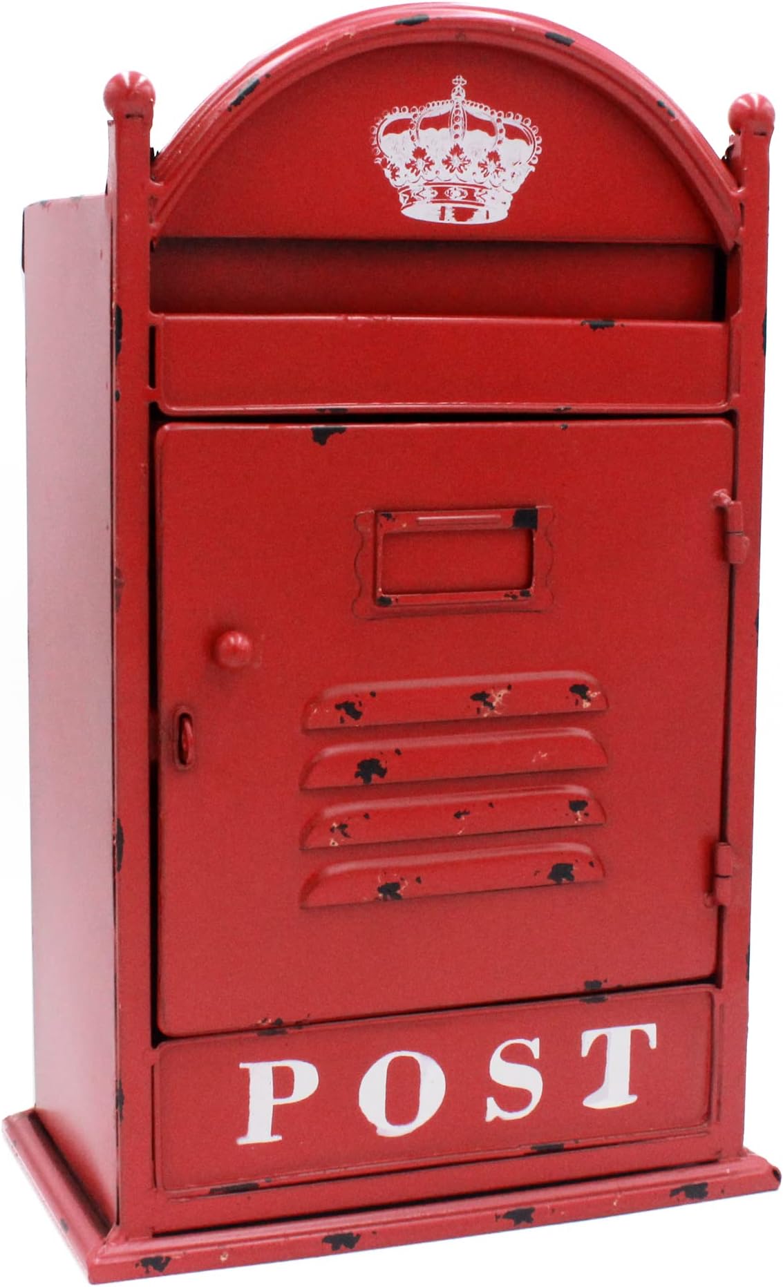 Funerom Vintage Wall Mounted Post Box Metal Mailbox 9 x 5.5 x 14.6 ...