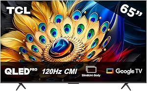 TCL Smart TV Pantalla 65" Google TV QLED 4K HDR 10 250 NITS 60 Hz Dolby ...