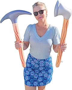 Amazon.com: Zugar Land Lifesize Inflatable Toy Pickaxe + Axe (23 ...