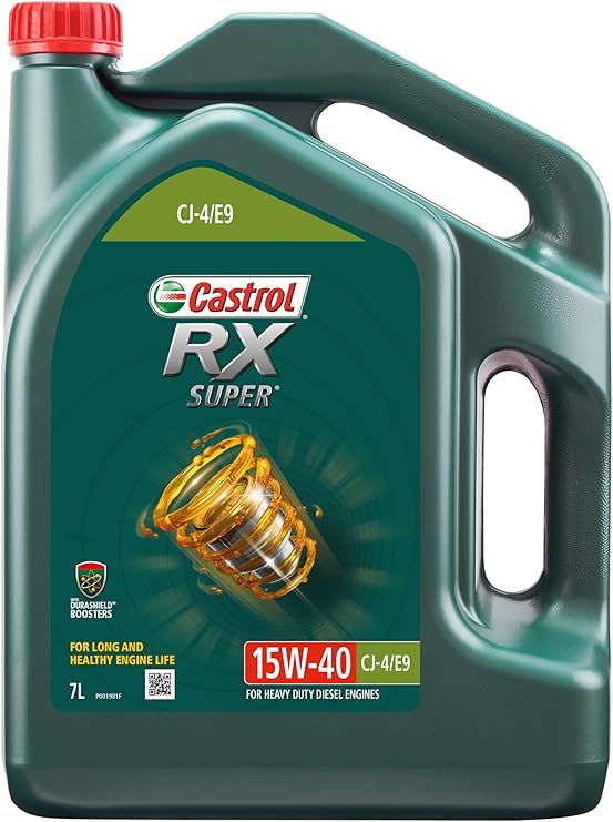 Castrol 15W-40 CJ-4/E9 RX Super Engine Oil 7 Litre : Amazon.com.au ...