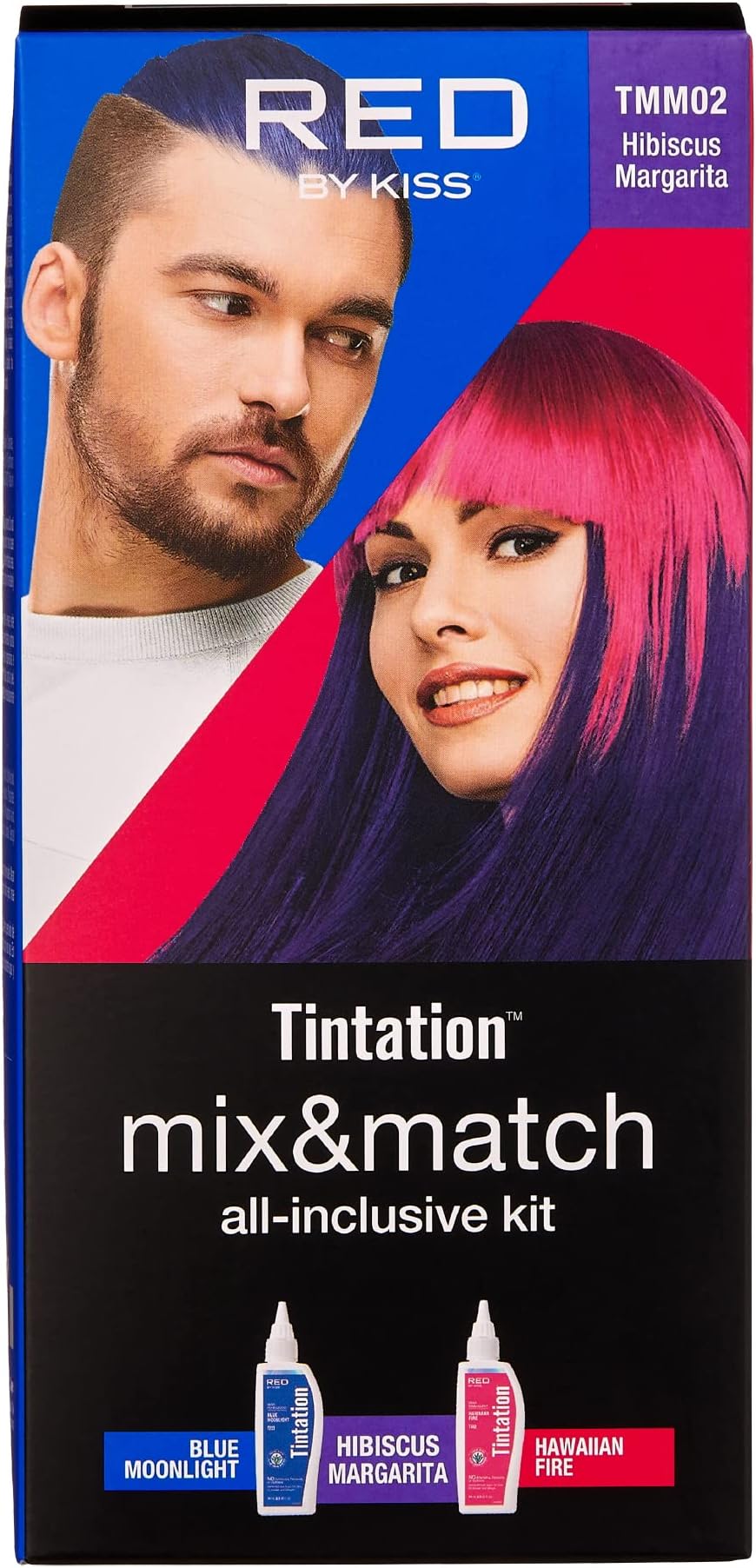 Amazon.com : RED by Kiss Hair Color Kit - All-Inclusive Mix & Match ...