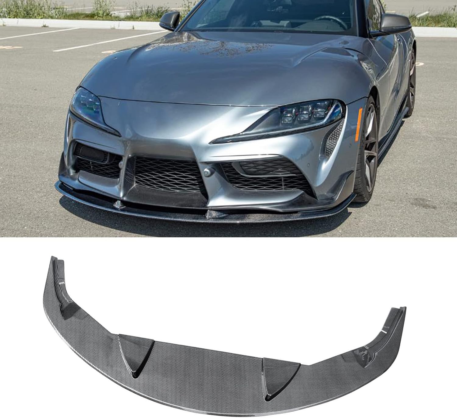 Amazon.com: NINTE Front Lip for 2020-2025 Toyota GR Supra A90 A91 ABS ...