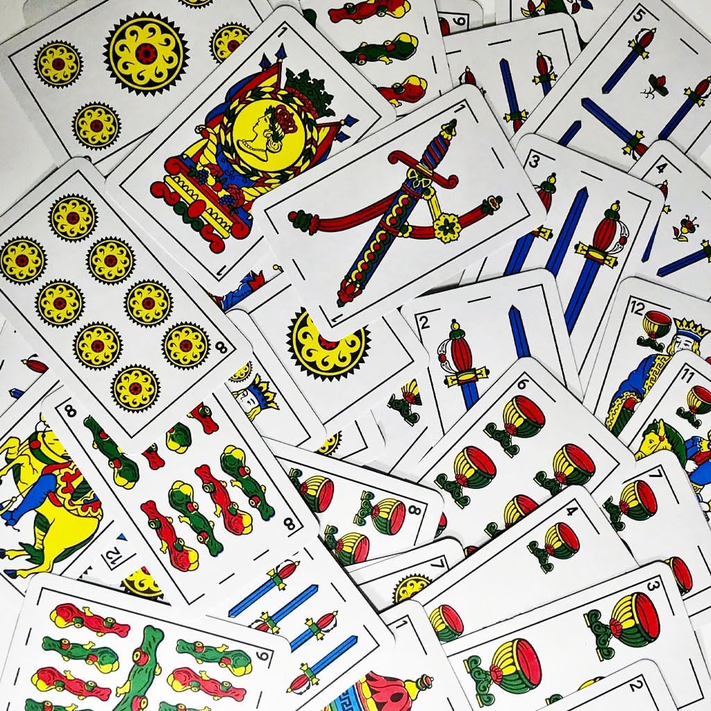 2 barajas de naipes españoles Cartas españolas, laminadas, baraja ...
