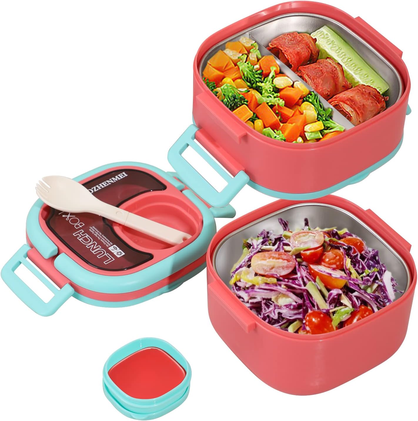 Amazon.com: Stackable Lunch Container for Adults with 45oz Large ...