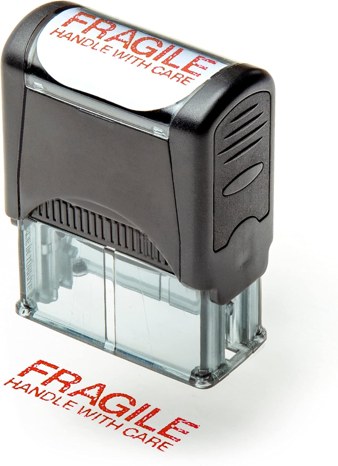Self Inking Rubber Stamp, Refillable Red Ink Preinstalled – Fragile ...