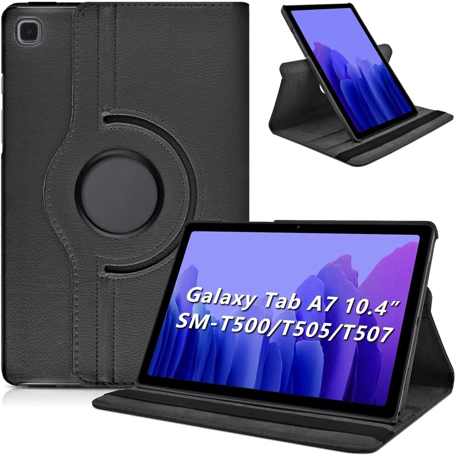 KATUMO for Galaxy Tab A7 Case 10.4" (2020 Release), 360° Rotating PU ...