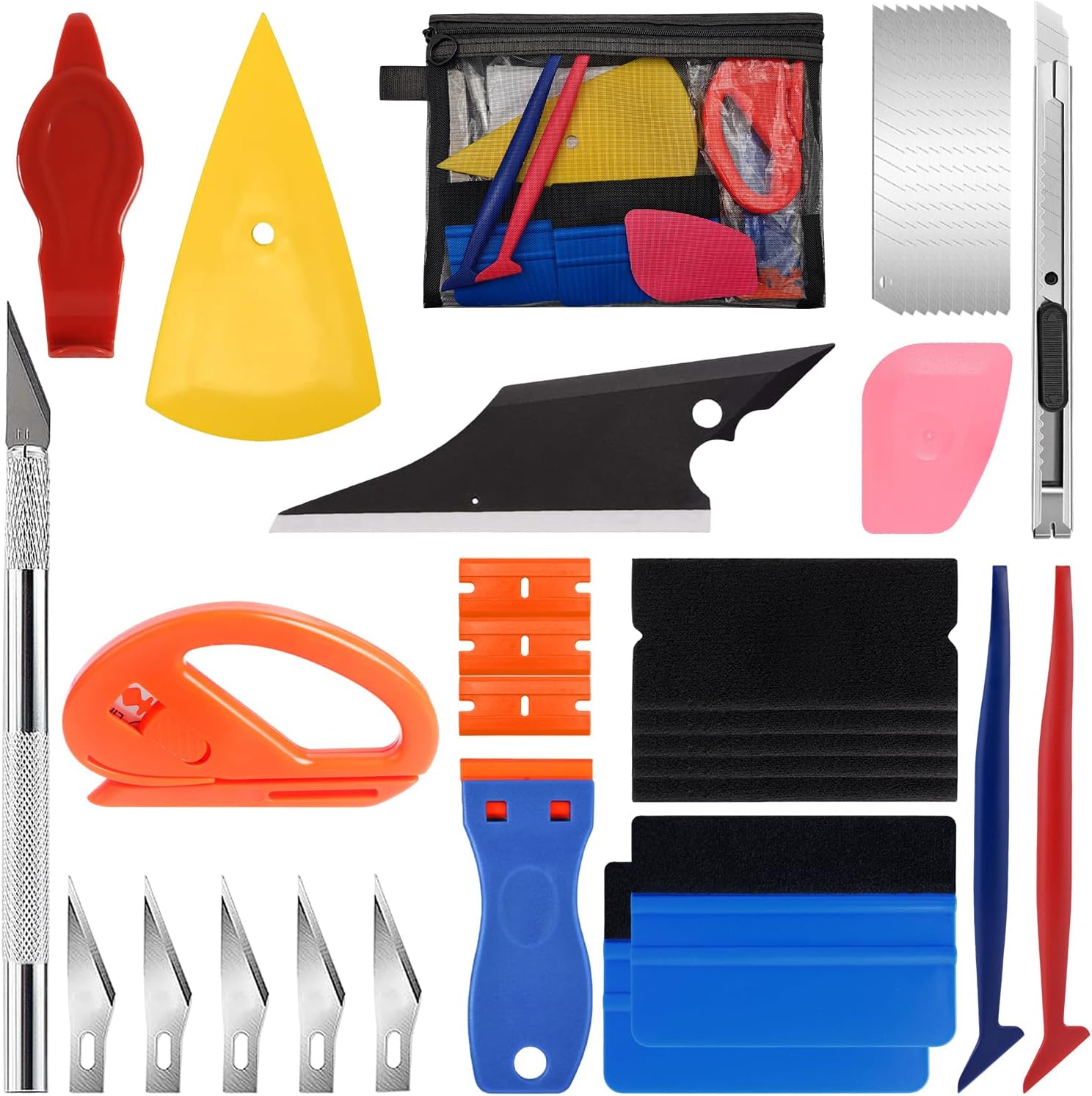 Amazon.com: FOSHIO Window Tint Vinyl Wrap Tool Kit, Spray Bottle and ...