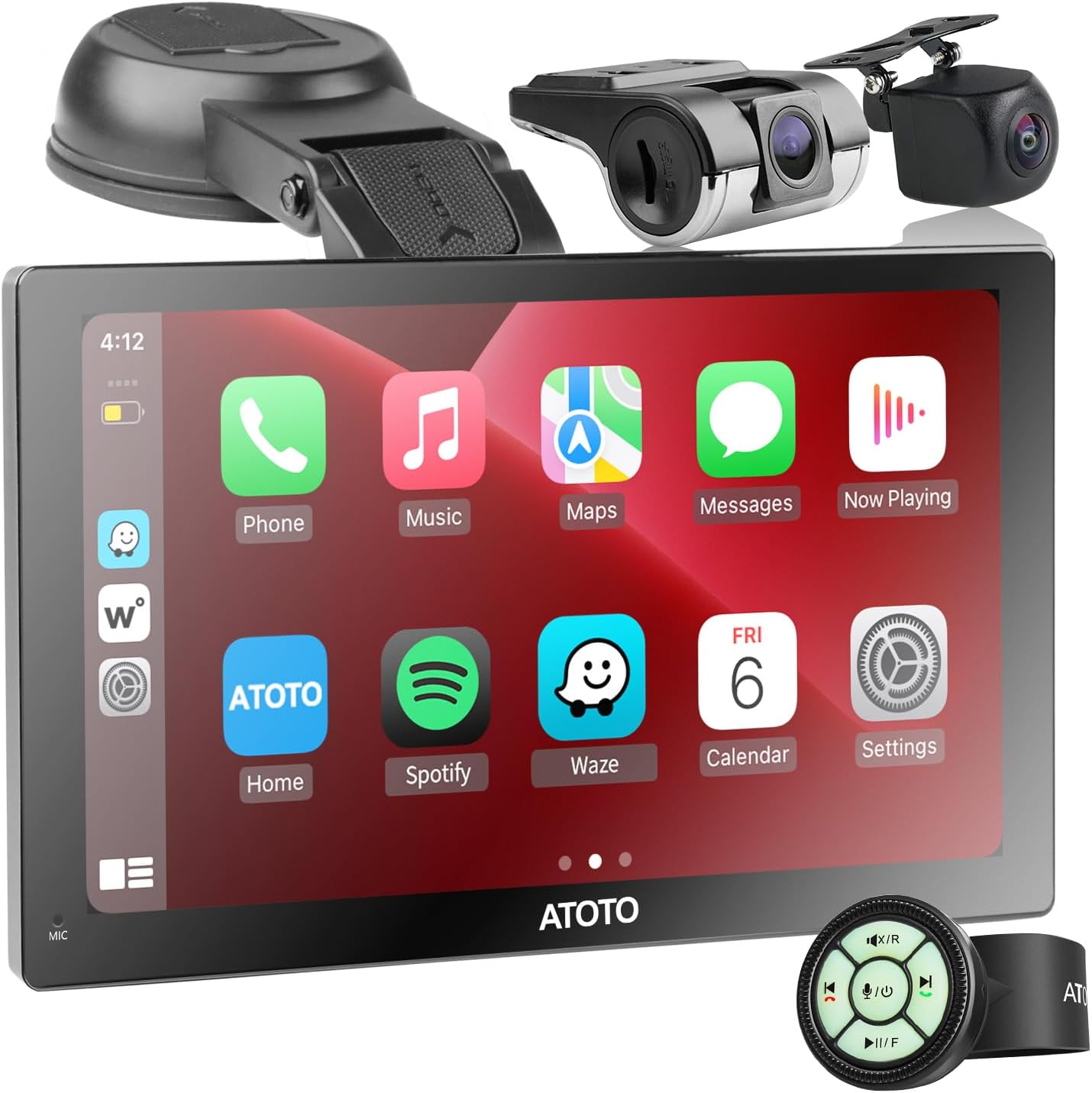 Amazon.com: LAMTTO Portable Wireless Car Stereo with Apple Carplay,7 ...