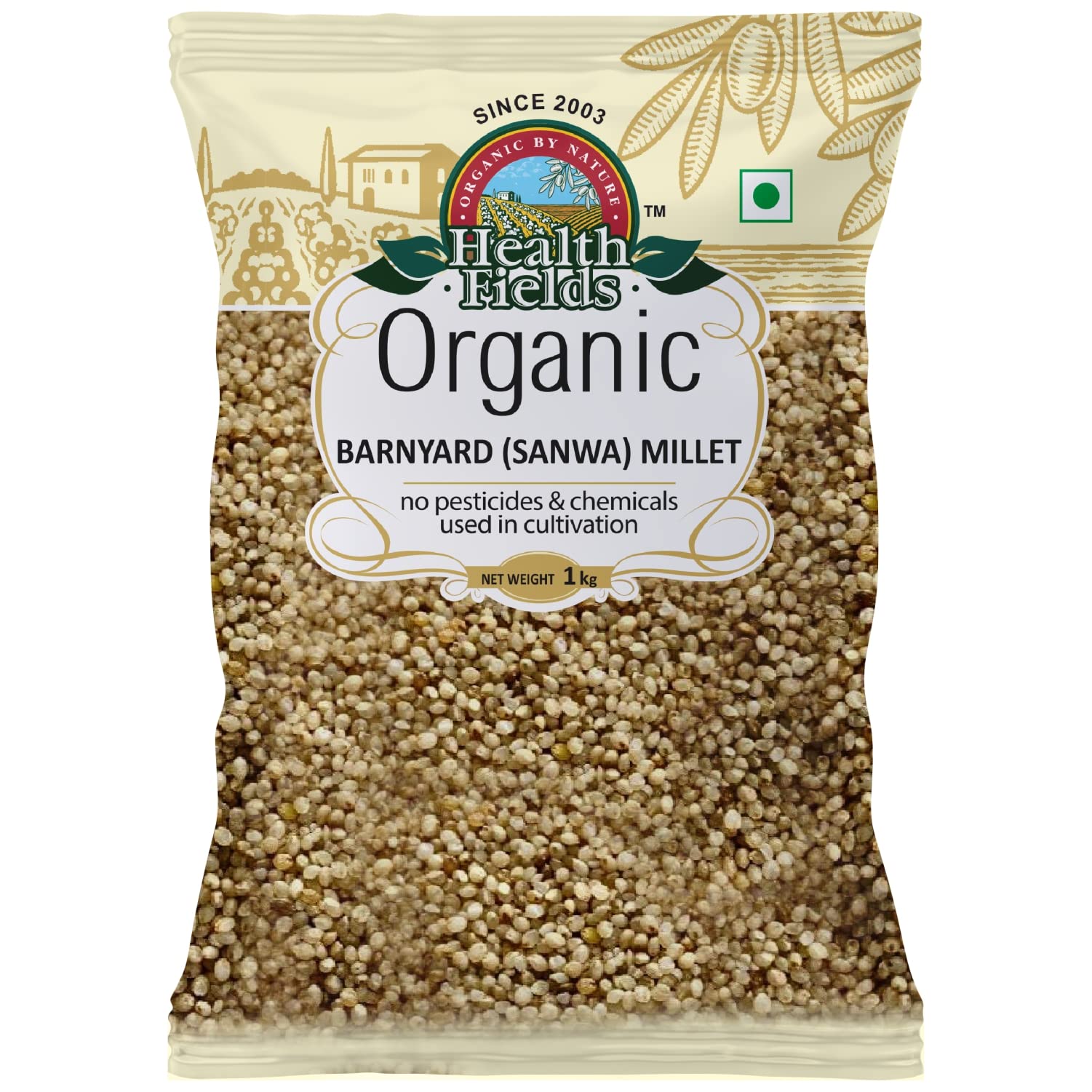 HealthFields Organic Barnyard Millet (Sanwa Millet) - 1Kg : Amazon.in ...