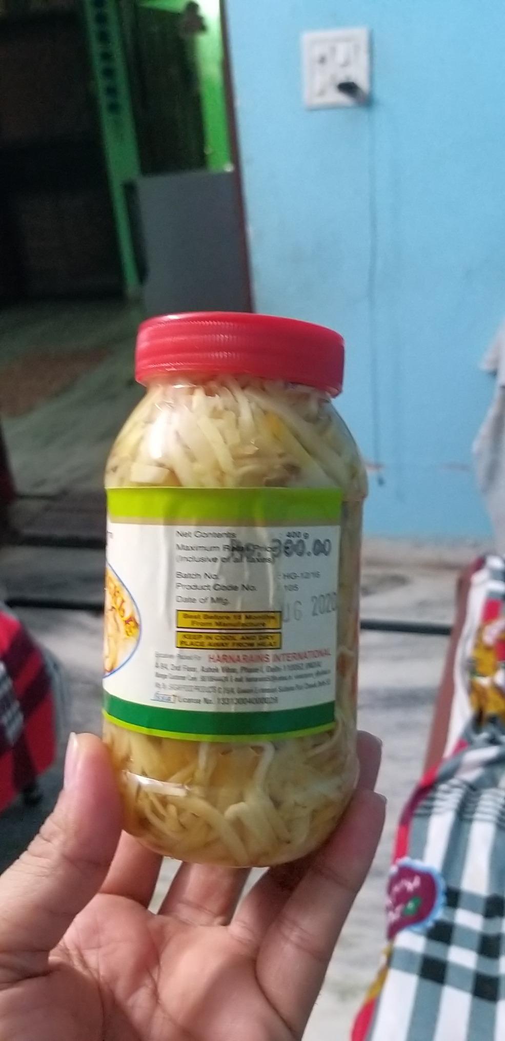 Harnarains Ginger Shreds Pickle (Adrak Achar Sirka) (Ginger Julienne ...