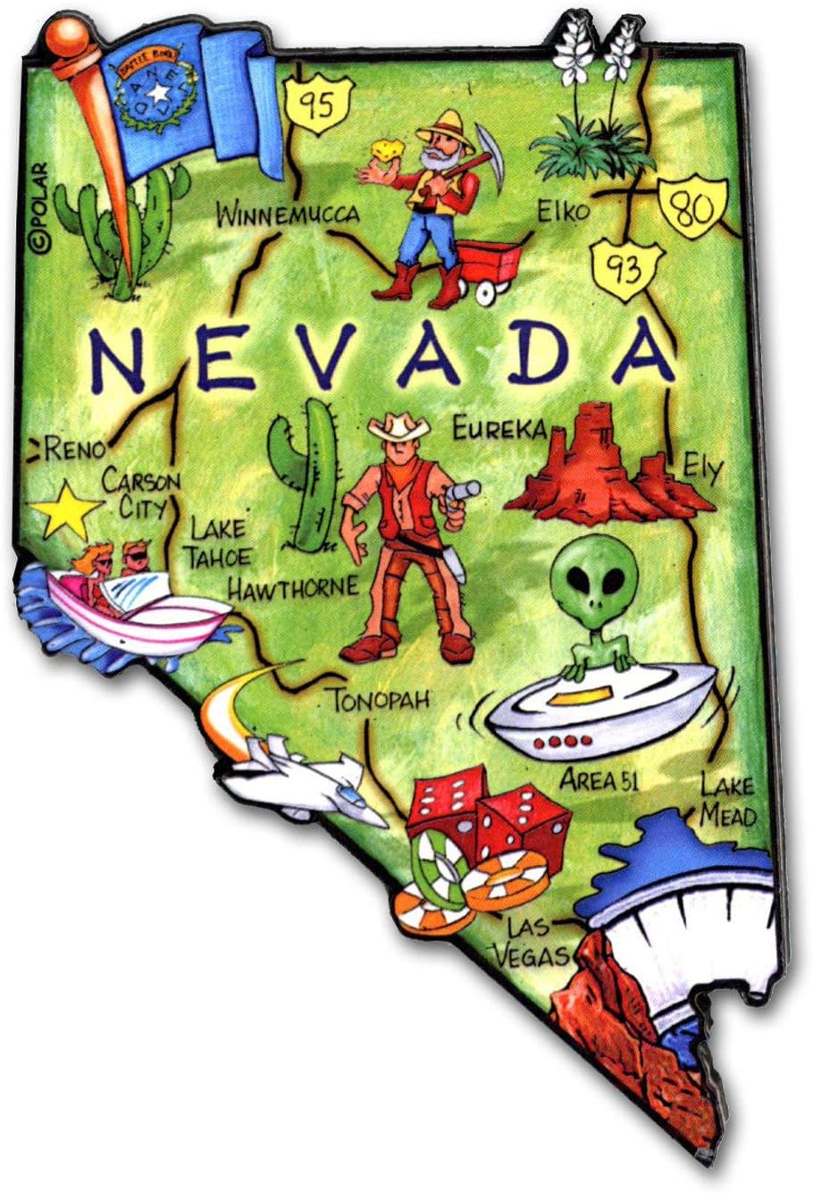 Amazon.com: Nevada - Acrylic State Map Refrigerator Magnet: Home & Kitchen