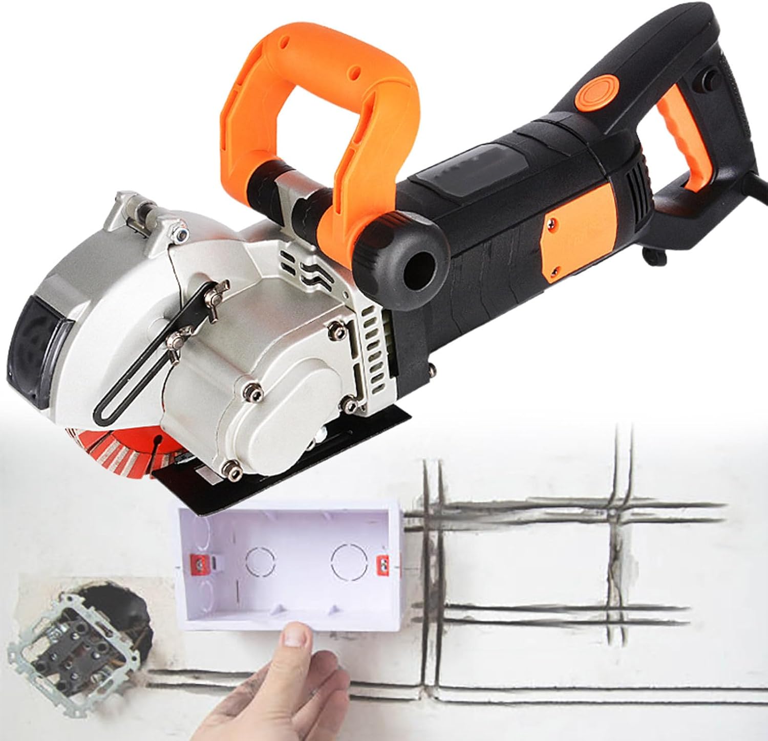 Amazon.com: Beachtiful 4800W Wall Chaser, Wall Groove Cutting Machine ...