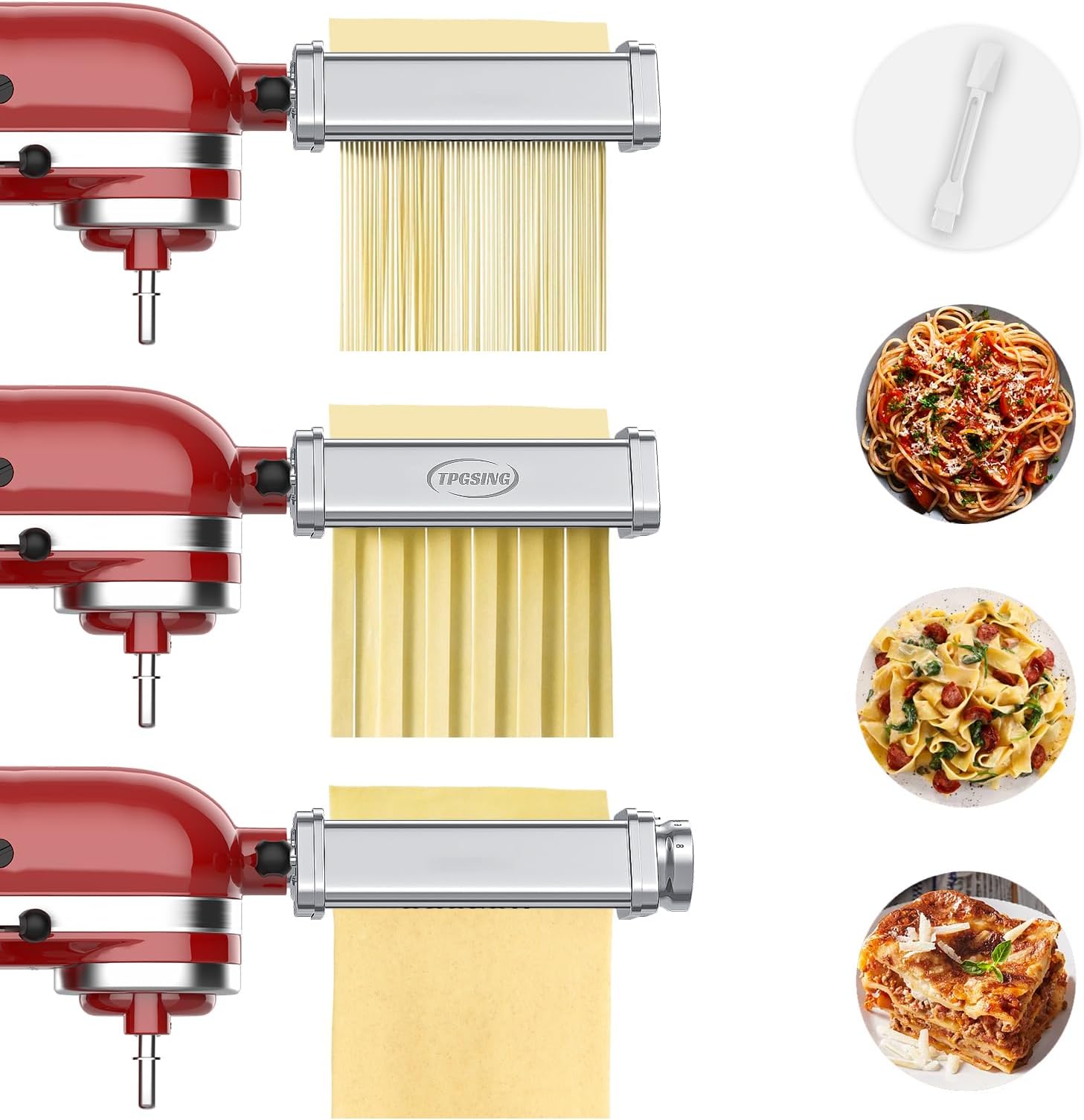 Amazon.com: Pasta Attachment for KitchenAid Stand Mixer Included ...