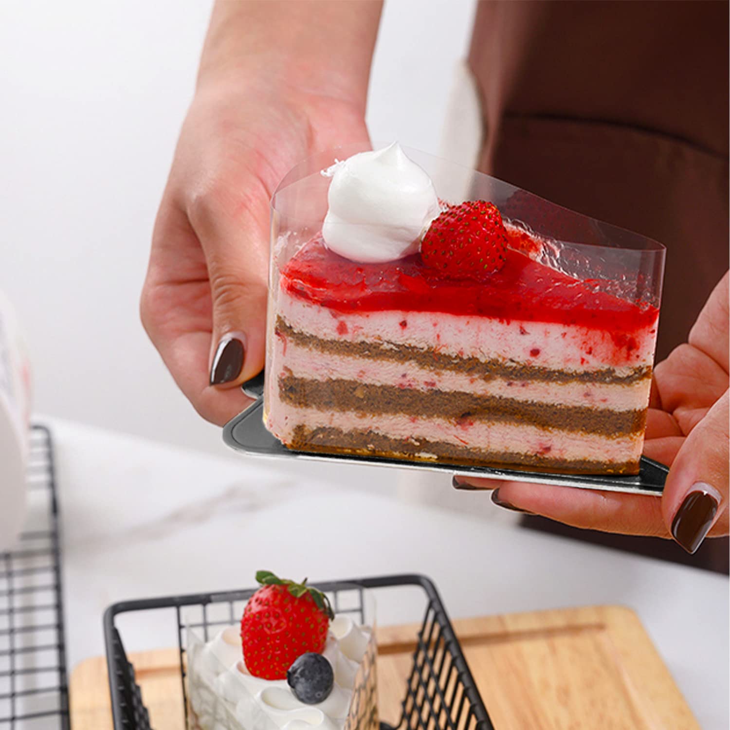 Snapklik.com : Cake Boards, 200 Pcs Mini Tray - Food Grade Cardboard ...