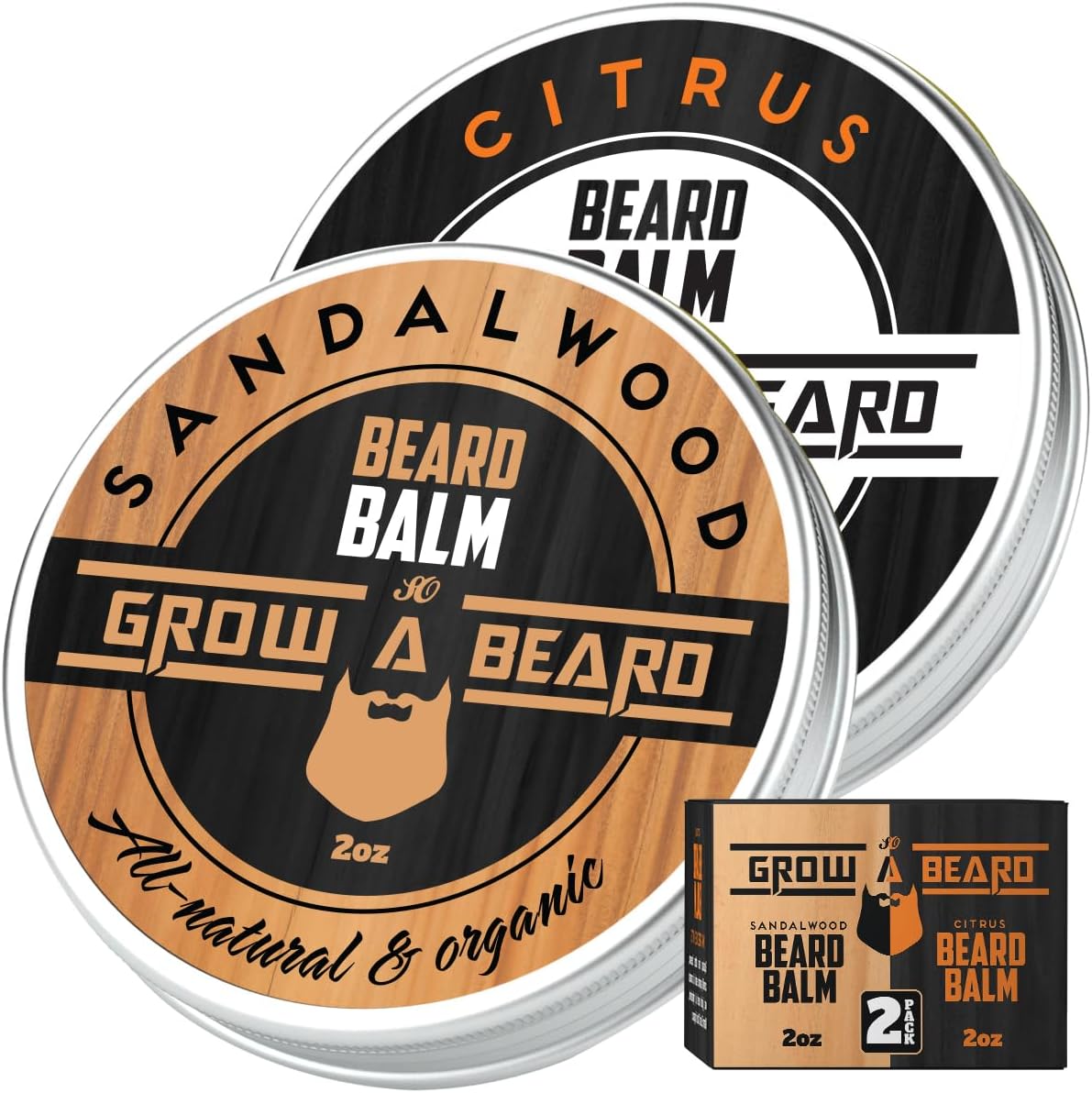 Amazon.com : Beard Balm for Men, 100% Natural Beard Balm with Shea ...