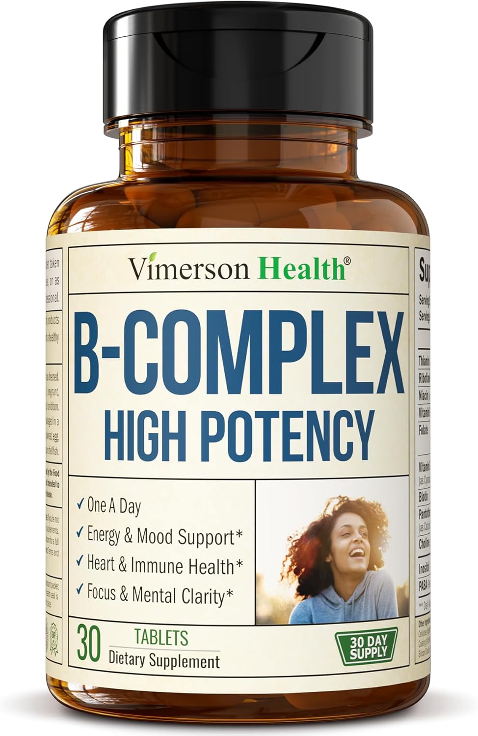 Amazon.com: Complejo de vitamina B con vitamina B12, niacina, vitamina ...