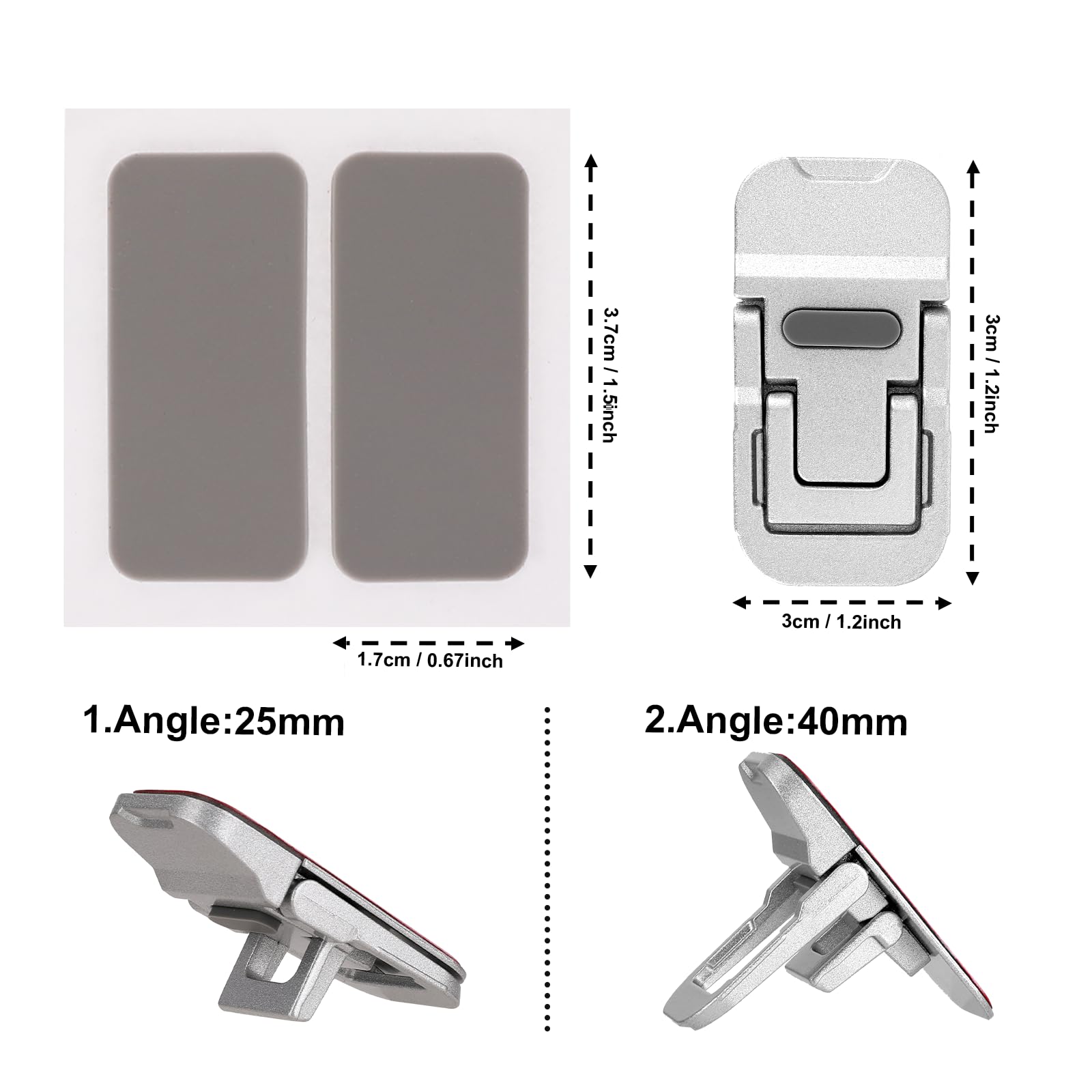 Snapklik.com : Bewudy 2 Pcs Portable Keyboard Riser, Dual Tilt Angle ...