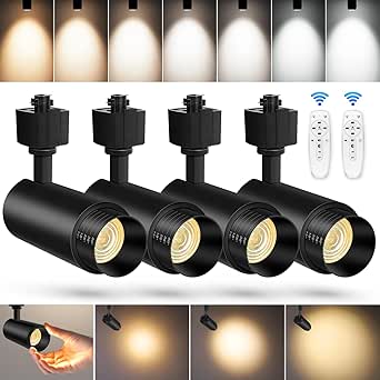 【2025 Upgraded】10-Color Zoomable 12W LED Track Lighting Head Dimmable H ...