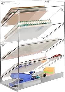 Amazon.com: Cutora Wall File Holder, Hanging Acrylic Mail Organizer ...